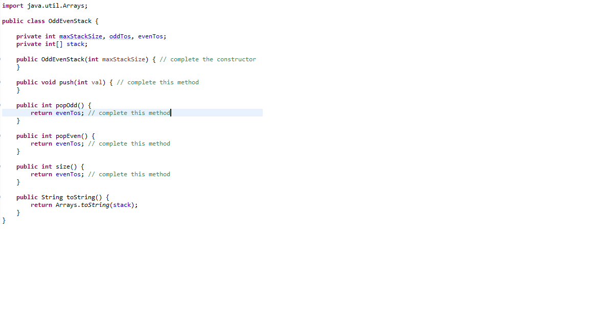 Solved 3 Odd & Even Stack In this part, you will design a | Chegg.com