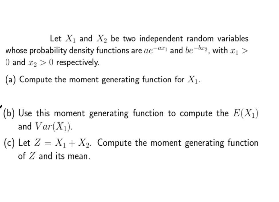 Solved Let X1 and X2 be two independent random variables | Chegg.com