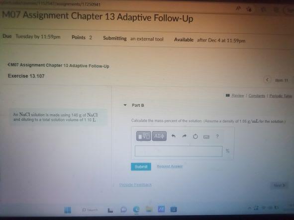 Solved CMar Assignment Chapter 13 Adaptive Follow-Up | Chegg.com