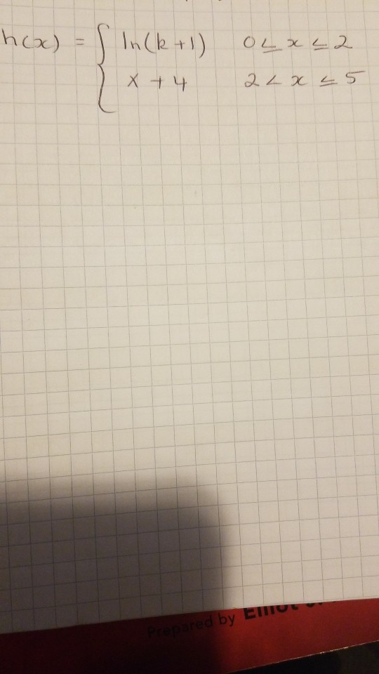 Solved find a value of k, if any, making h(x) continuous on | Chegg.com