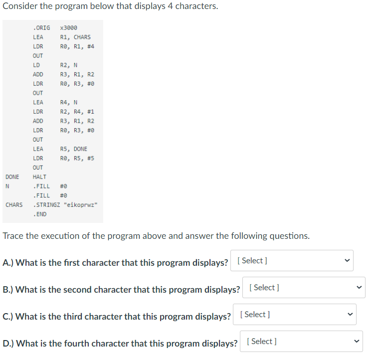Solved Consider the program below that displays 4 | Chegg.com