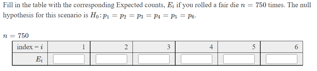 Solved Fill in the table with the corresponding Expected | Chegg.com