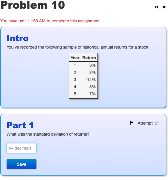 Solved Problem 10 You have until 11:59 AM to complete this | Chegg.com