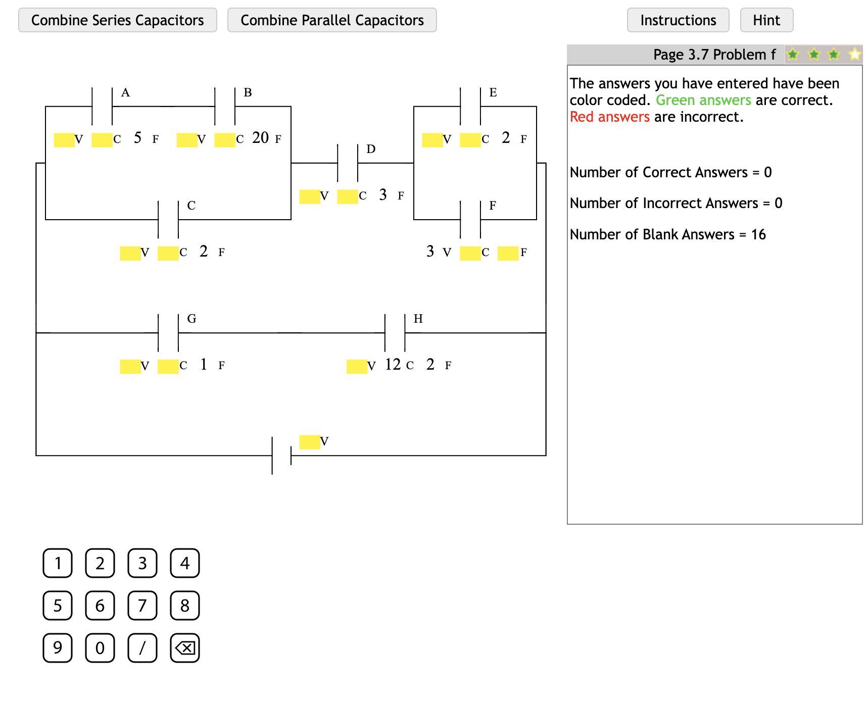 The answers you have entered have beencolor coded. | Chegg.com