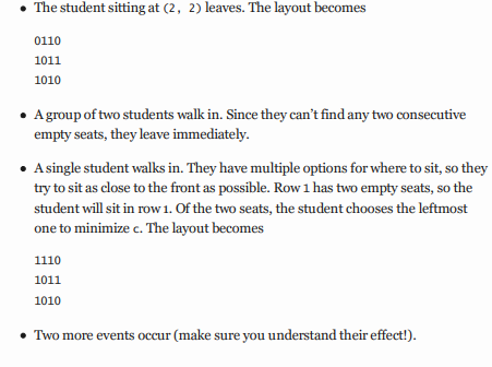Dan holds his CSC108 lectures in a rectangular N×m | Chegg.com