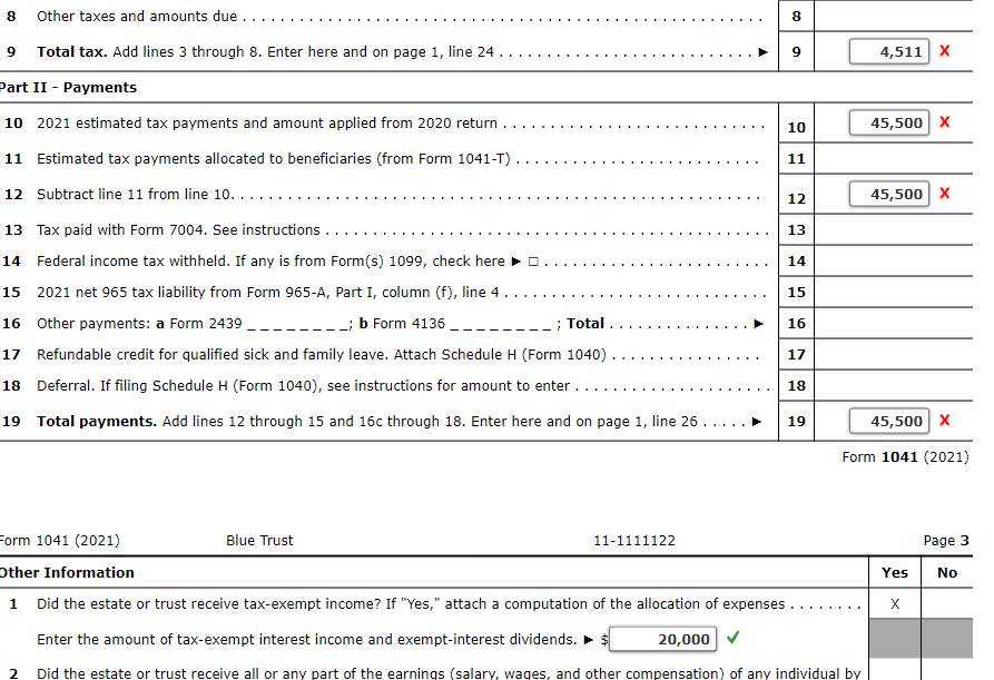 Solved Prepare the 2021 fiduciary income tax return (Form | Chegg.com