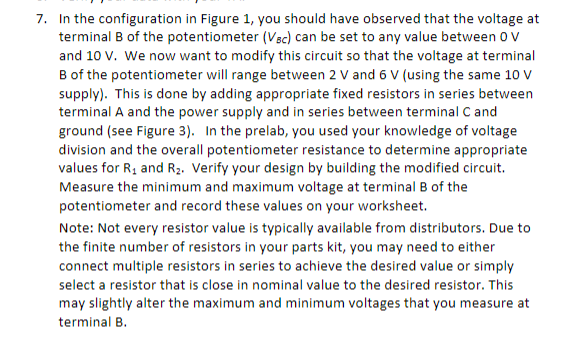 Solved Select appropriate resistor values R, and Rz in Step | Chegg.com