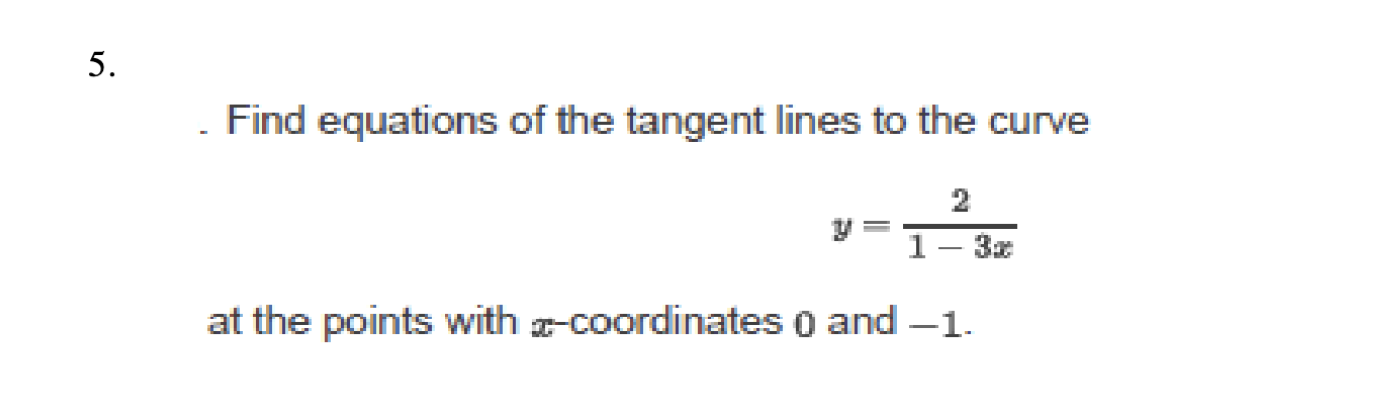 Solved Find equations of the tangent lines to the curve | Chegg.com