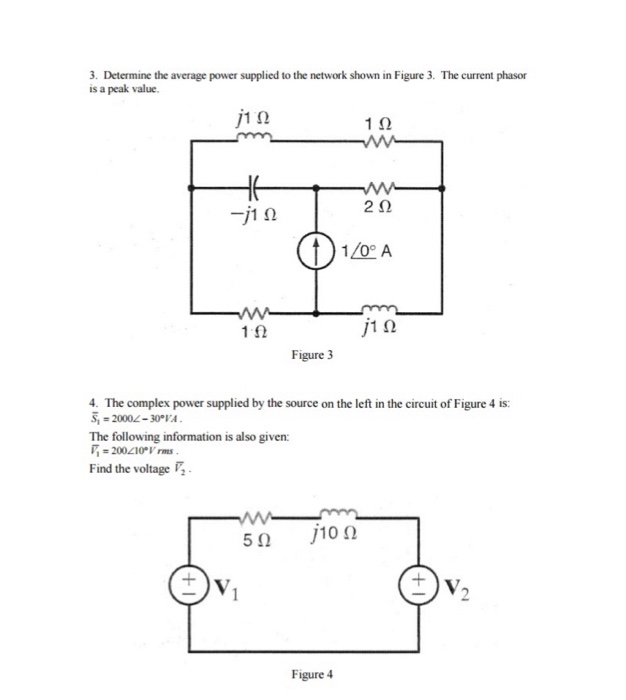 Solved Exercises 1. Find the real and reactive power | Chegg.com