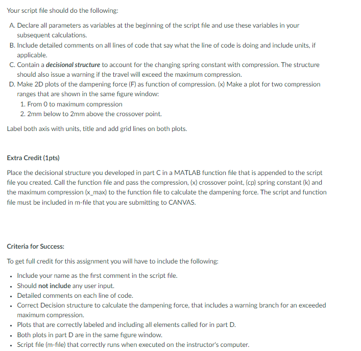 Solved Task: Bilstein has developed a new shock absorber | Chegg.com