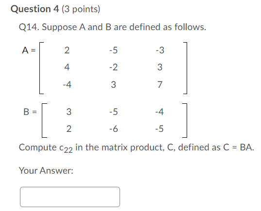 Solved Question 1 (3 points) Q8. Determine the missing | Chegg.com