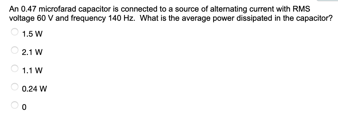 Solved An 0.47 microfarad capacitor is connected to a source | Chegg.com
