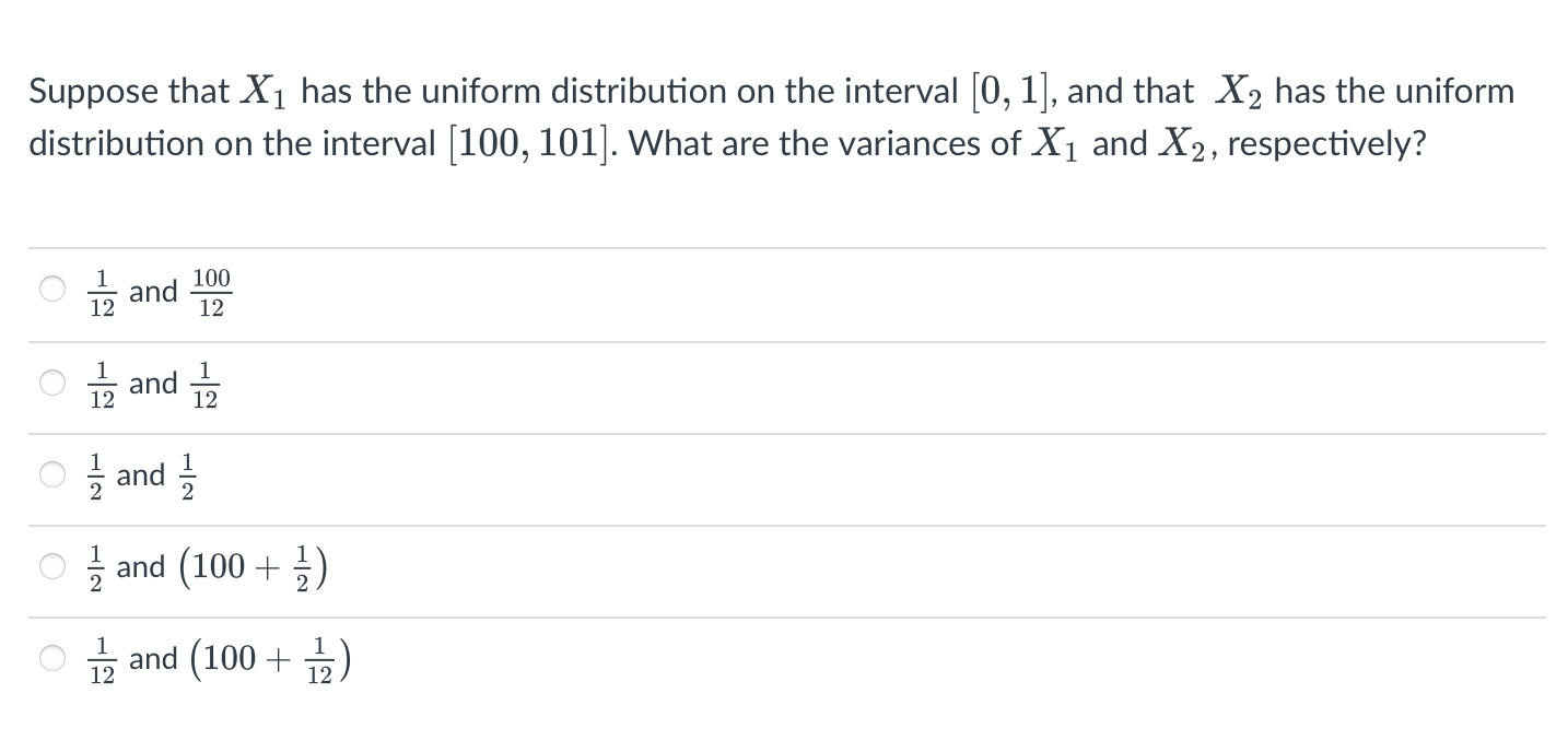 Solved Suppose that X1 has the uniform distribution on the | Chegg.com