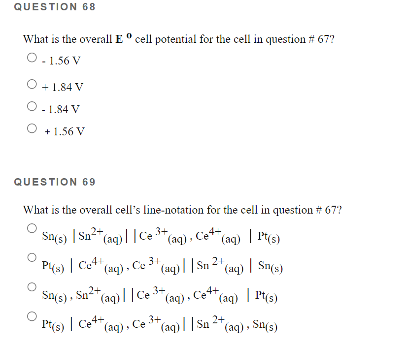 Solved QUESTION 67 | Chegg.com