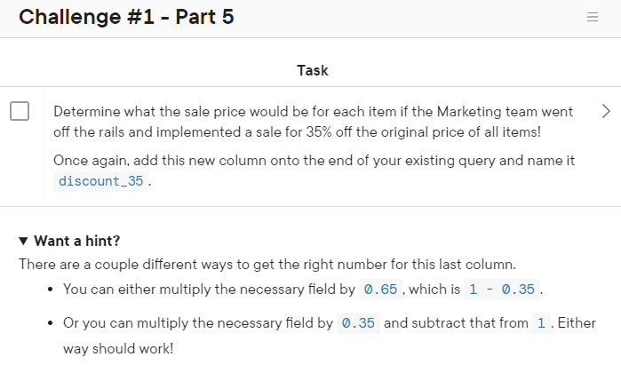 Solved Determine what the sale price would be for each item | Chegg.com
