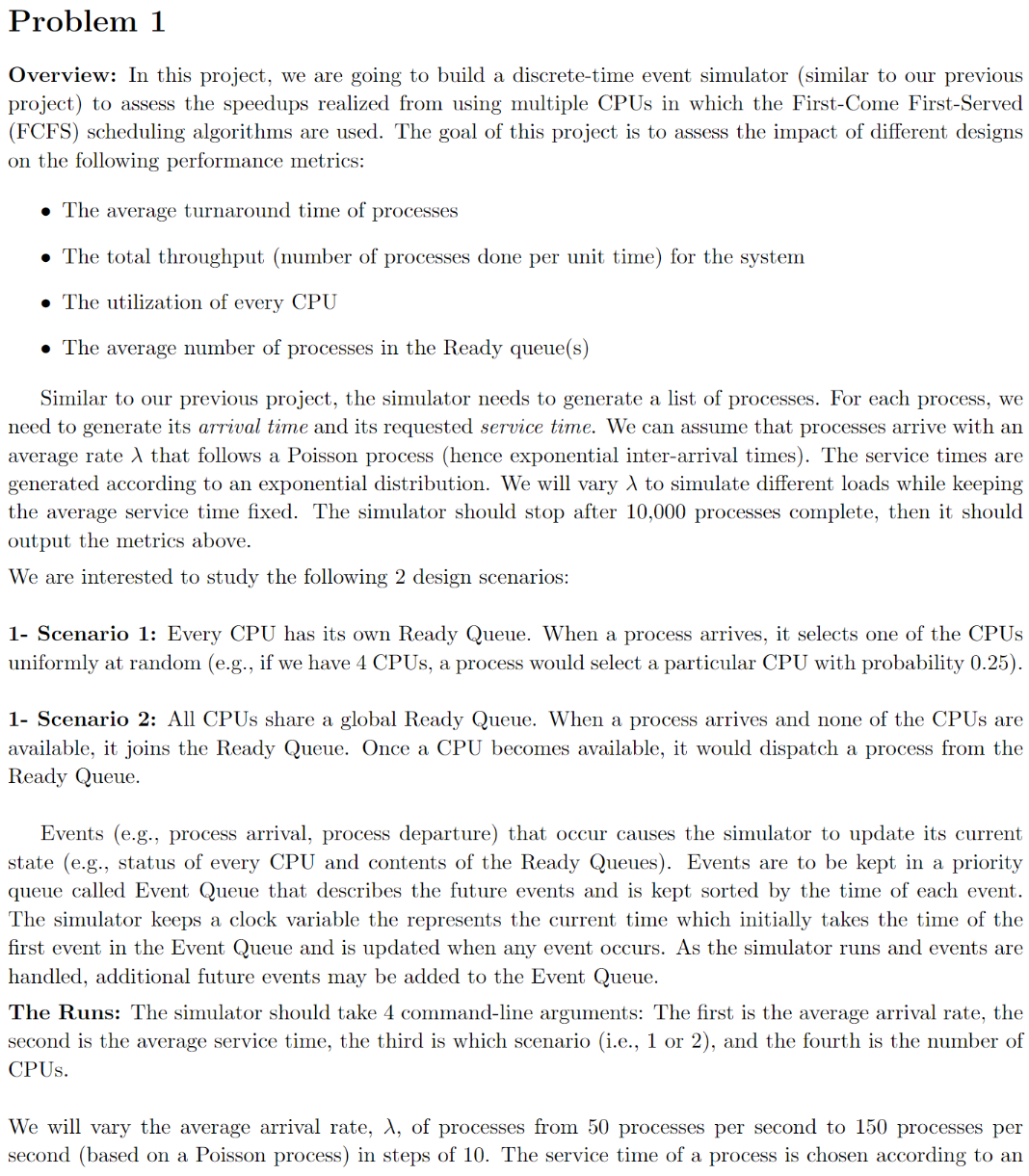 Solved Problem 1 Overview: In this project, we are going to | Chegg.com