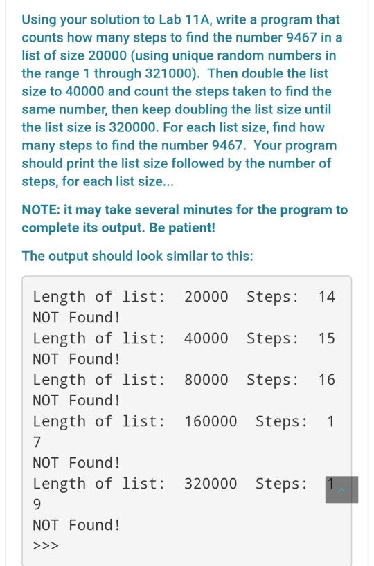 Solved Use Python 3 11a is using the binary search program | Chegg.com