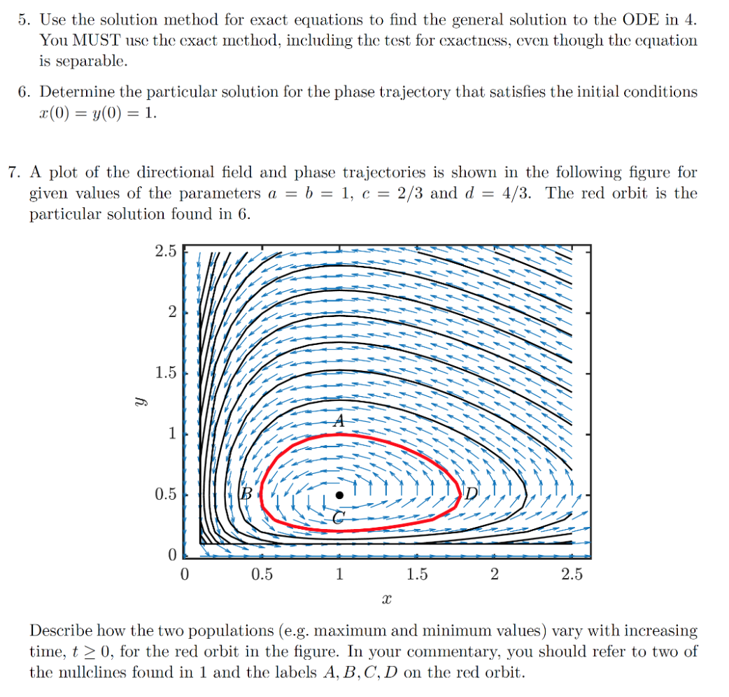 Solved The Following Ode Is The One Mentioned In The
