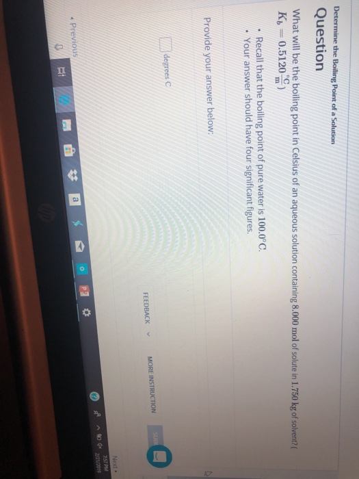 Solved Determine the Boiling Point of a Solution Question | Chegg.com