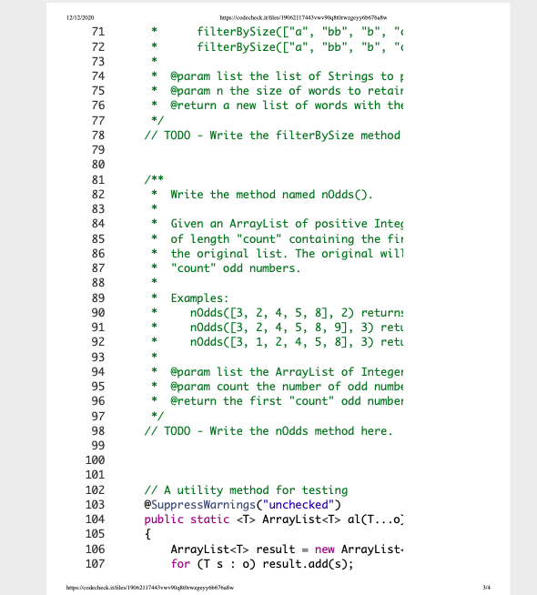 Solved * 1 import java.util.ArrayList; 2 import | Chegg.com