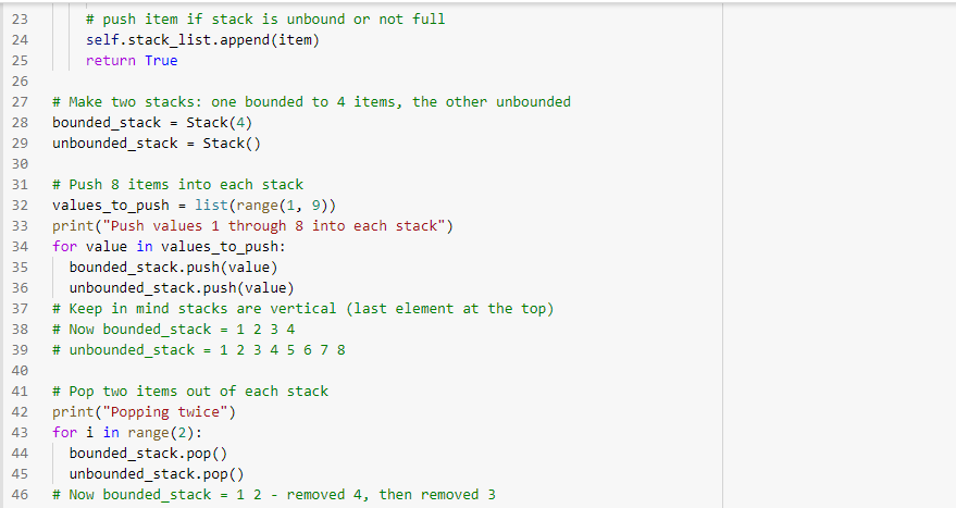 Solved # push a string into the stack #pop out the content | Chegg.com