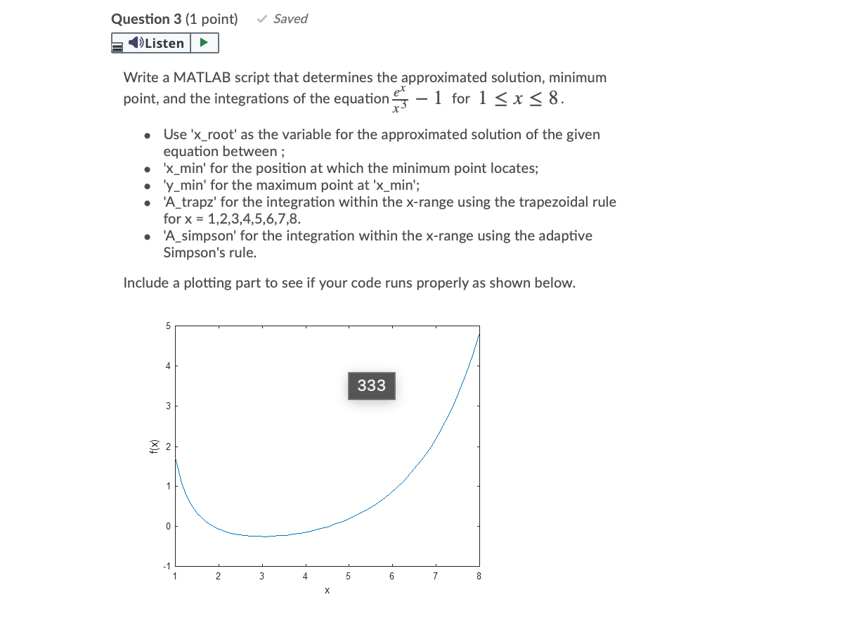 Solved This Is Matlab Follow The Instructions And Make Sure 1567