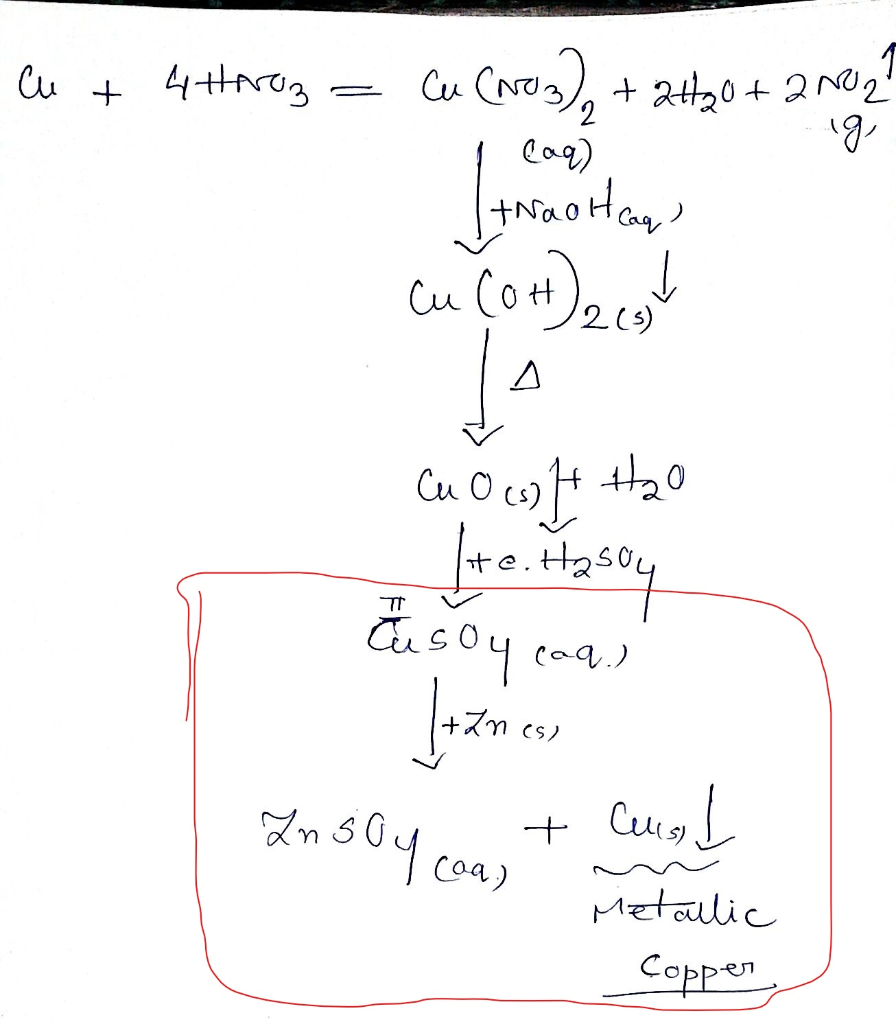 Solved 6. After separating the solid copper from the | Chegg.com