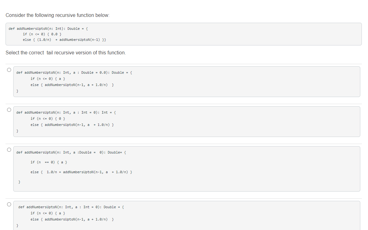 Solved Consider the following recursive function below: def | Chegg.com