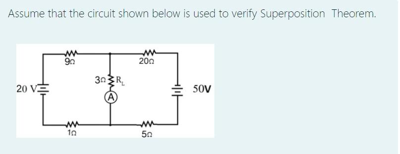 Solved Assume that the circuit shown below is used to verify | Chegg.com
