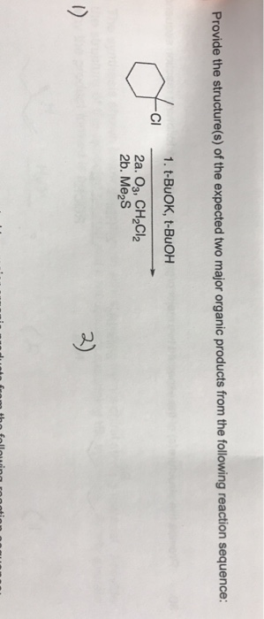 Solved Provide the structure(s) of the expected two major | Chegg.com