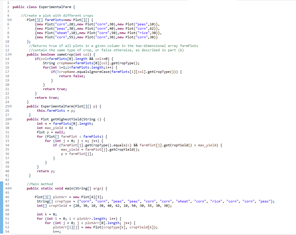 Solved • Create a int maxYield(). --> Returns the max Yield | Chegg.com