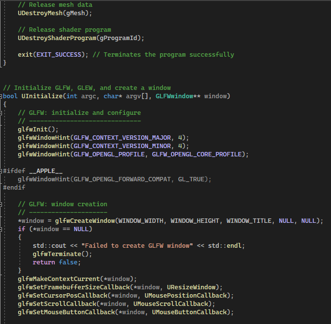 Solved // glfw: whenever the mouse scroll wheel scrolls, | Chegg.com