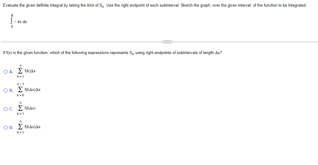 Solved Evaluate the given definite integral by taking the | Chegg.com