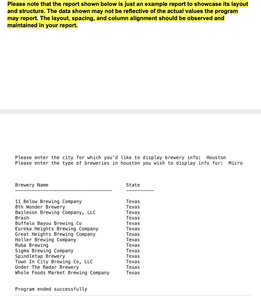 B. Assignment Specifications: You are tasked with | Chegg.com