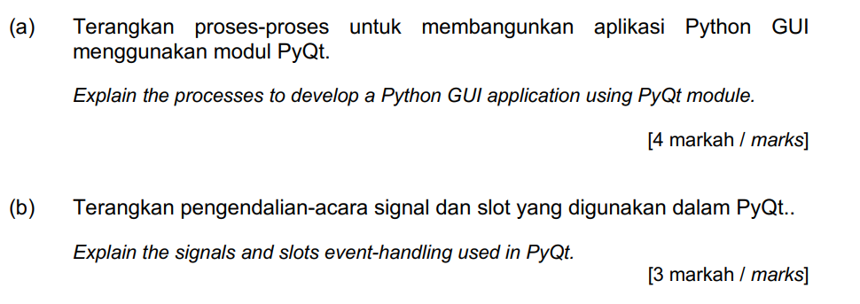 Solved (a) Terangkan proses-proses untuk membangunkan | Chegg.com