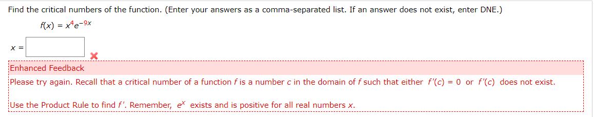 Solved Find the critical numbers of the function. (Enter | Chegg.com