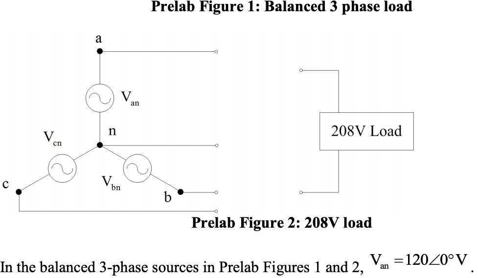 Solved Prelab Understanding line-neutral and line-line | Chegg.com