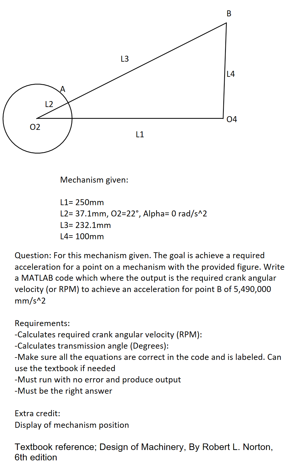 Solved Please write a MATLAB code ONLY for thumbs up. ﻿Extra | Chegg.com