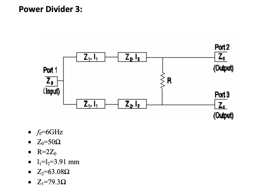 You are required to find the S-parameters of the | Chegg.com