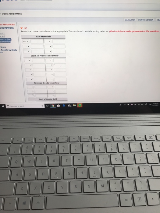Solved Exercise 4-14 (Part Level Submission) | Chegg.com