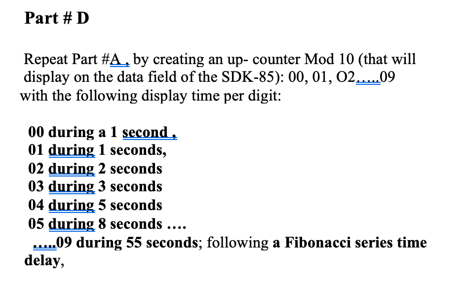 Solved Part # A Create a program in assembly language by | Chegg.com