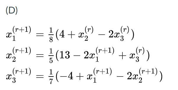 Solved Consider the following system of linear equations. 8 | Chegg.com