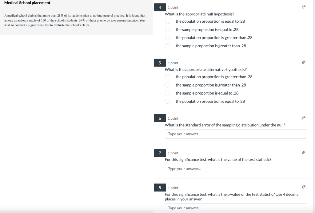Solved Medical School placement A medical school claims that | Chegg.com