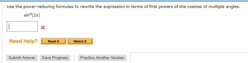 Solved Use the power-reducing formulas to rewrite the | Chegg.com