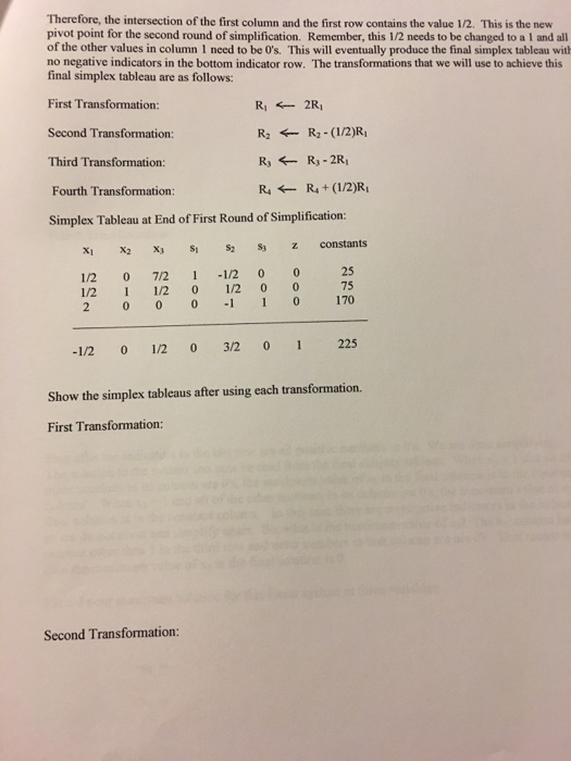 Solved Therefore, the intersection of the first column and | Chegg.com