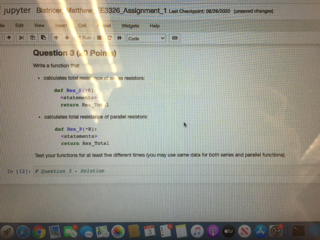 Solved using python how do I answer this question, again | Chegg.com
