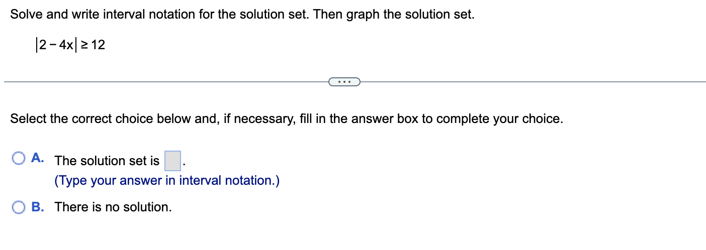 Solved Solve And Write Interval Notation For The Solution 0037