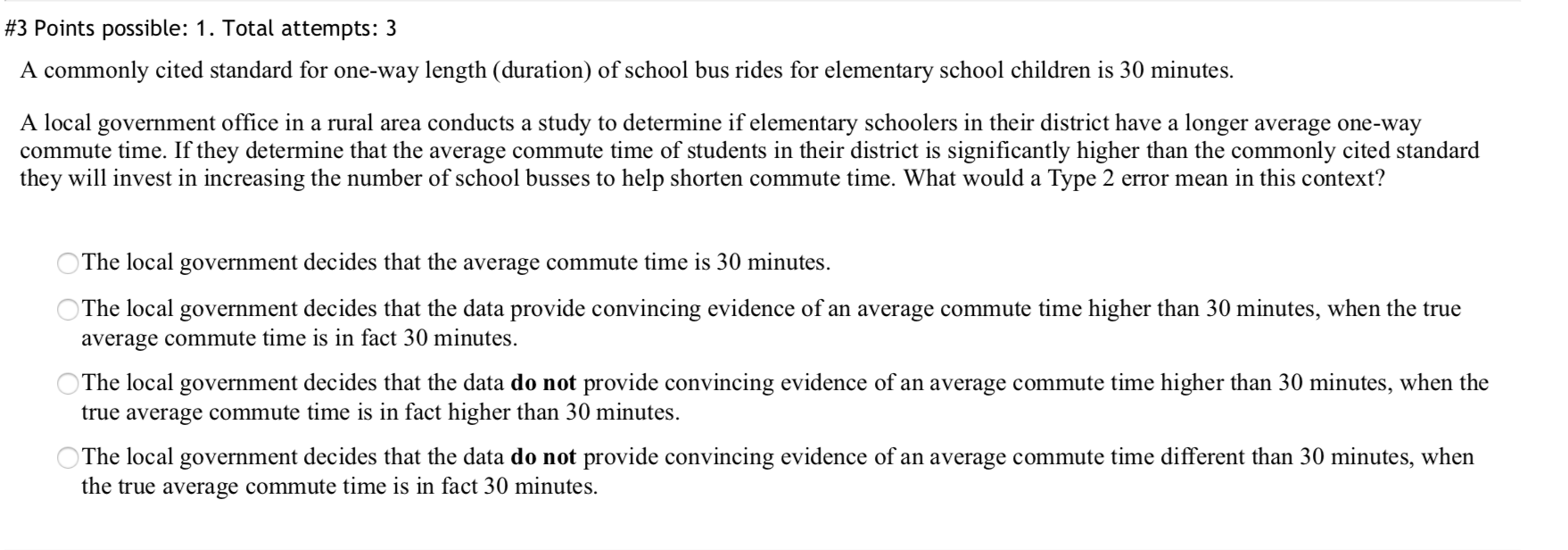 Solved #3 Points possible: 1. Total attempts: 3 A commonly | Chegg.com