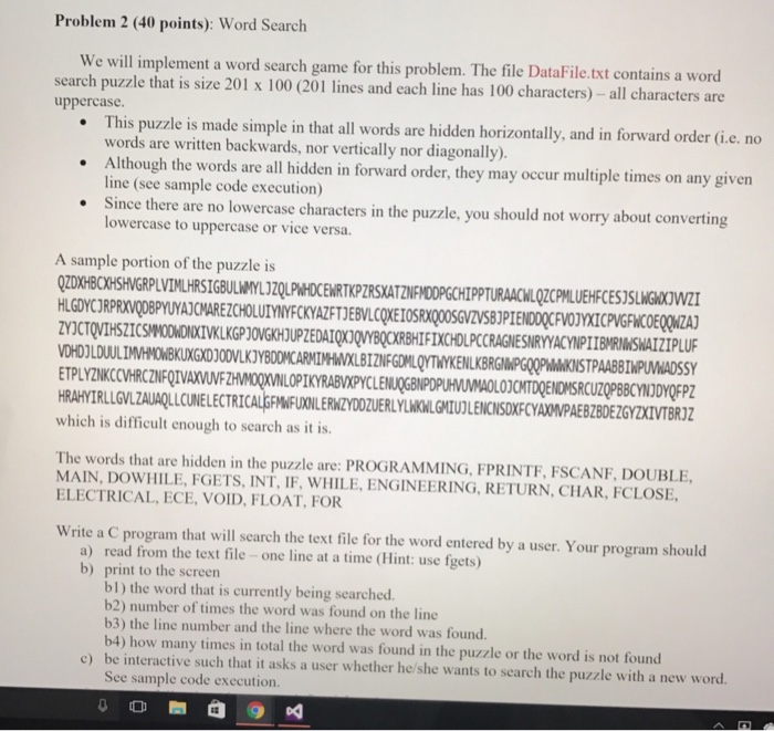 Solved In C programming please and same output.. the file I | Chegg.com
