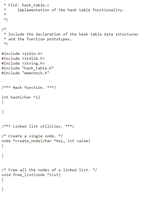 Needs to be done in C and use the given | Chegg.com